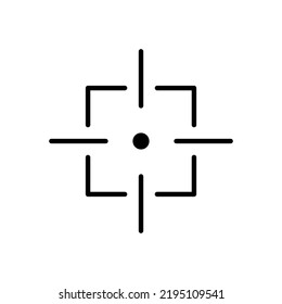 Target Aim Icon Game Sign Focus Stock Vector (Royalty Free) 2195109541 ...