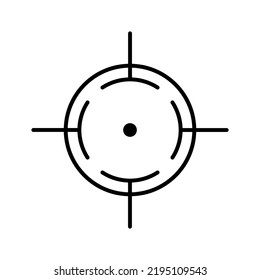 Target Aim Icon Game Sign Focus Stock Vector (Royalty Free) 2195109543 ...