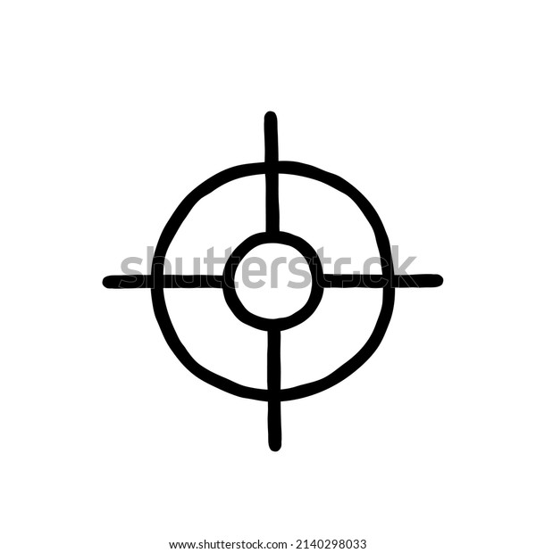 Target Aim Logo Icon Sign Weapon Stock Vector (Royalty Free) 2140298033 ...
