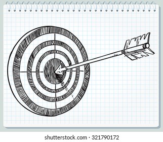 Target Sketch Images, Stock Photos & Vectors | Shutterstock