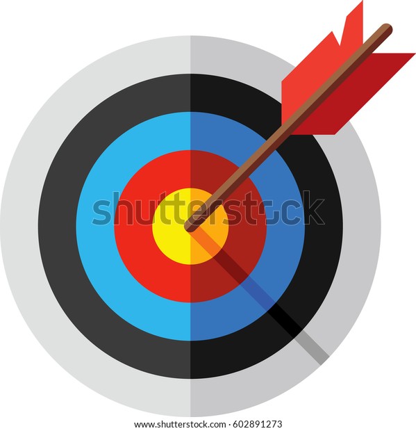 Target Arrow Bulls Eye Icon Stock Vector (Royalty Free) 602891273 Target Arrow Bulls Eye Icon Stock Vector (Royalty Free) 602891273