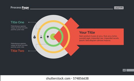 Target Arrow Diagram Slide Template Stock Vector (Royalty Free) 574856638