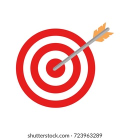Target Arrow Icon Stock Vector (Royalty Free) 723963289 | Shutterstock
