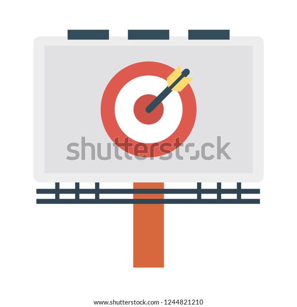 Target Billboard Advertisement Stock Vector (Royalty Free) 1244821210 ...