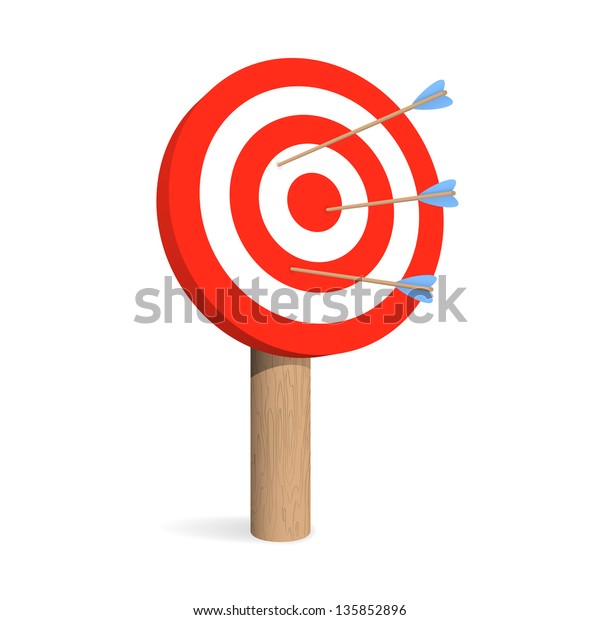 Target Board Arrows Vector Illustration Stock Vector (Royalty Free ...