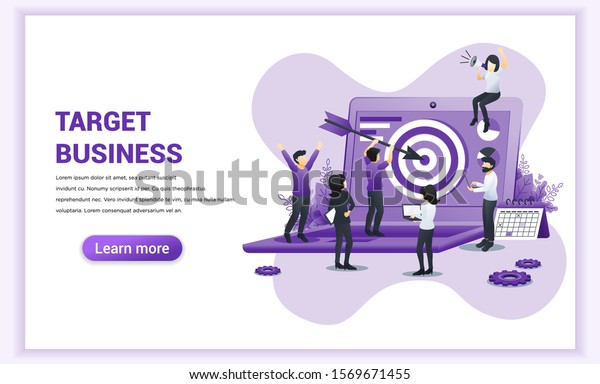 Target Business Concept Design Man Holding Stock Vector (Royalty Free ...