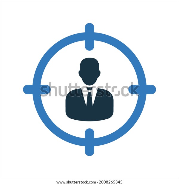 Target Customer Marketing Icon Simple Editable Stock Vector (Royalty ...