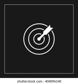 Target Dart Icon Target Dart Vector Stock Vector (Royalty Free ...