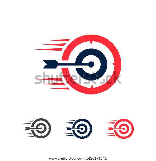 Target Dart Icon Vector Illustration Fast Stock Vector (Royalty Free ...