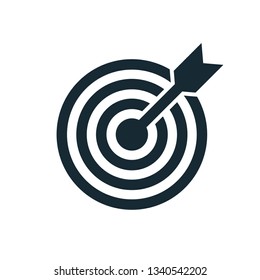 Target Dart Icon Vector Template Stock Vector (Royalty Free) 1340542202