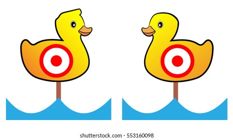 Target Duck Shooting Range Stock Vector (Royalty Free) 553160098