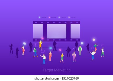 Public cible du groupe de discussion : image vectorielle de stock ...
