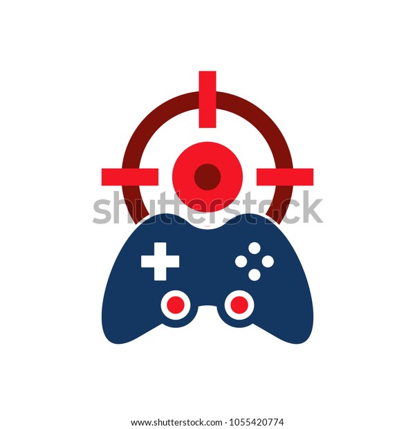 Target Game Logo Icon Design Stock Vector (Royalty Free) 1055420774