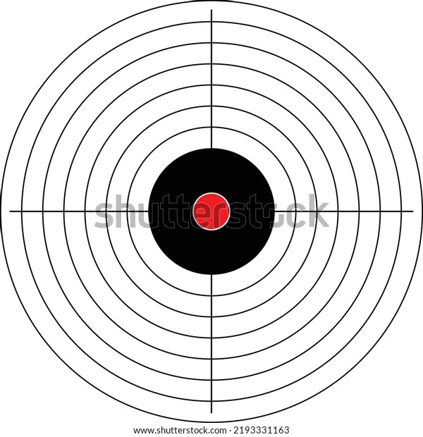 Target Gun Vector Classic Paper Shooting Stock Vector (Royalty Free ...