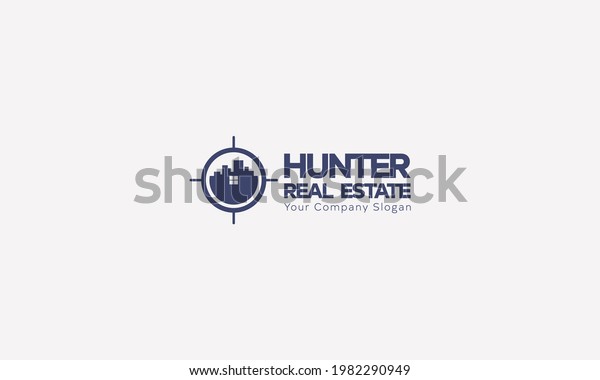 Target Hunter Real Estate Logo Icon Stock Vector (Royalty Free ...
