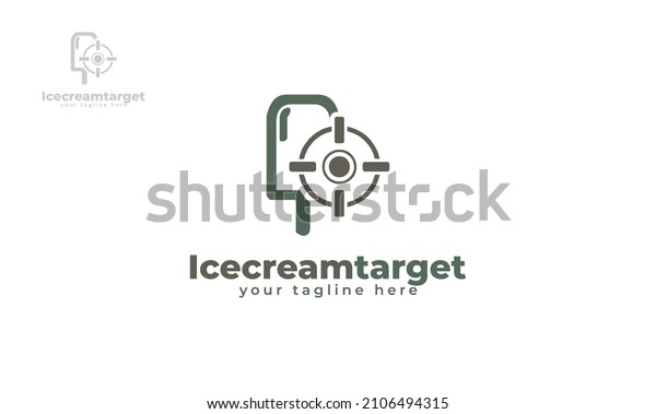 Target Ice Cream Logo Design Vector Stock Vector (Royalty Free ...