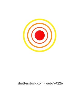 Target Icon Abstract Sun Stock Vector (Royalty Free) 666774226 ...