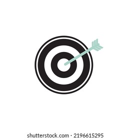 Target Icon Arrow Symbol Vector Illustration Stock Vector (Royalty Free ...