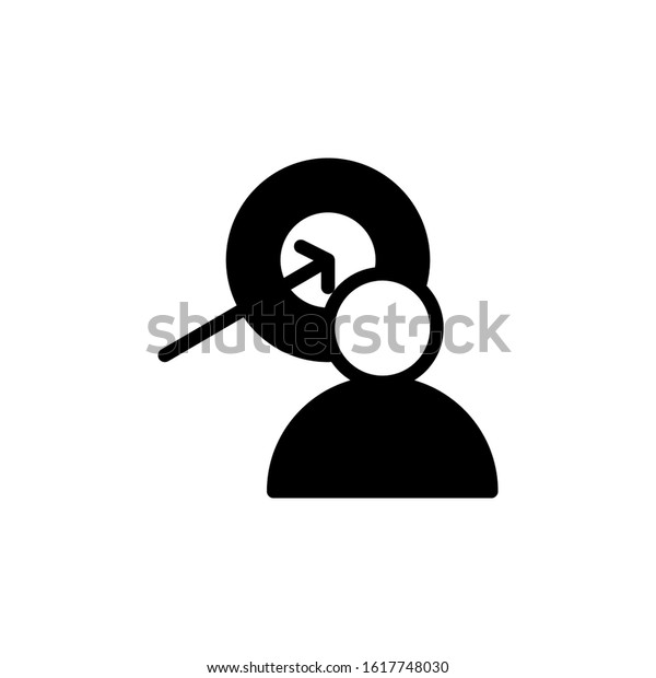 Target Icon Black White Stock Vector (Royalty Free) 1617748030 ...