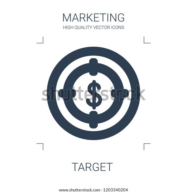 Target Icon High Quality Filled Target Stock Vector (Royalty Free ...