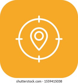 Center Target Map Icon Logo Design Stock Vector (Royalty Free) 1038616960