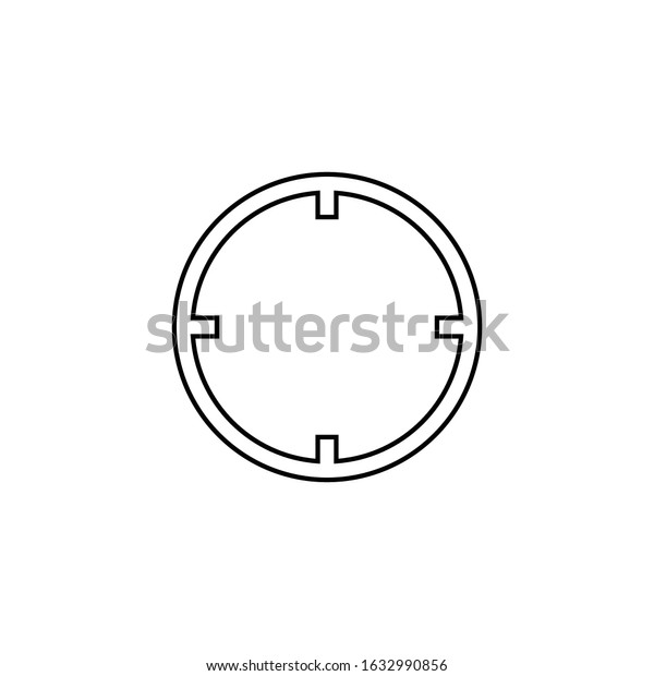 Target Icon Kill Symbol Logo Design Stock Vector (Royalty Free ...