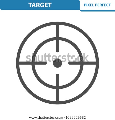 Target Icon Professional Pixel Perfect Icons Stock Vector (Royalty Free ...