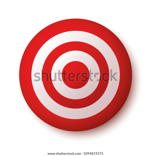 Target Icon Red Stock Vector Stock Vector (Royalty Free) 1094819375 ...