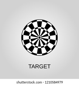 Target Icon Target Symbol Flat Design Stock Vector (Royalty Free ...