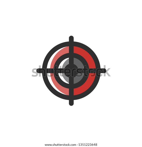 Target Icon Terrorism Symbol Stock Vector (Royalty Free) 1351223648 ...