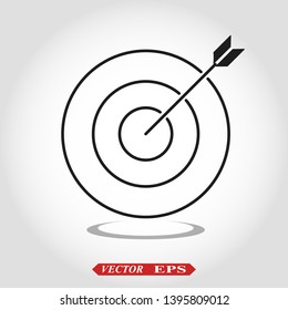 Target Icon Trendy Flat Style Isolated Stock Vector (Royalty Free ...
