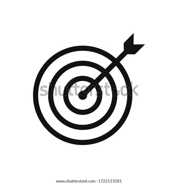 Target Icon Vector Goal Sign Stock Vector (Royalty Free) 1722113581 ...
