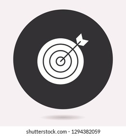 Target Icon Vector Illustration Isolated Simple Stock Vector (Royalty ...