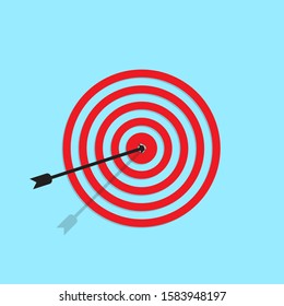 Target Icon Vector Shape Blue Background Stock Vector (Royalty Free ...