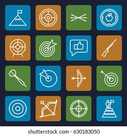 Modern Flat Icons Set Visual Data Stock Vector (Royalty Free) 1119927506