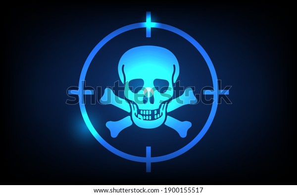 Target Image That Combined Skull Game Stock Vector (Royalty Free ...