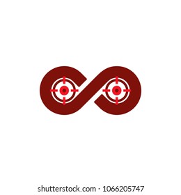 Target Infinity Logo Icon Design Stock Vector (Royalty Free) 1066205747 ...