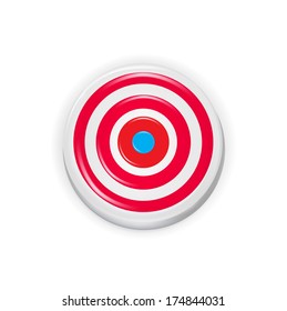 Target Isolated On White Background Stock Vector (Royalty Free ...