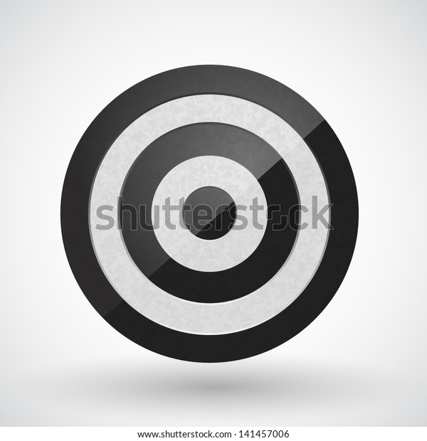 Target Isolated On White Background Stock Vector (Royalty Free ...