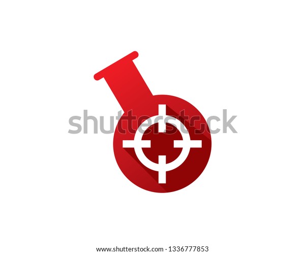 Target Lab Logo Template Icon Symbol Stock Vector (Royalty Free ...