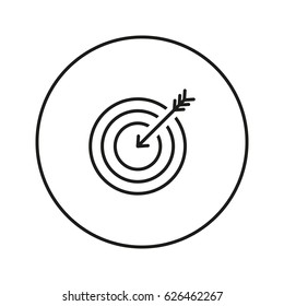 Target Line Design Style Stock Vector (Royalty Free) 626462267 ...