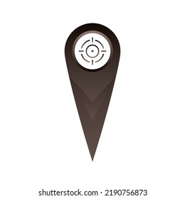 Target Location Logo Gradient Design Template Stock Vector (Royalty ...