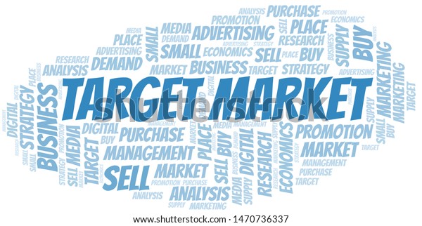 Target Market Word Cloud Vector Made Stock Vector (Royalty Free ...
