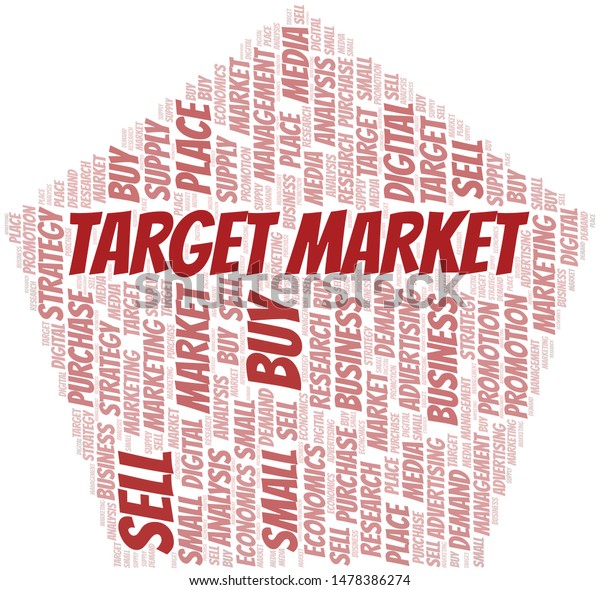 Target Market Word Cloud Vector Made Stock Vector (Royalty Free ...