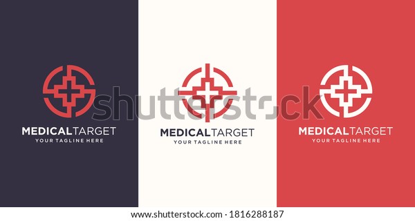 Target Medical Logo Designs Template Symbol Stock Vector (Royalty Free ...