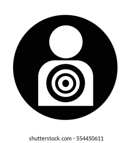 Target People Icon Stock Vector (Royalty Free) 554450611 | Shutterstock