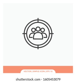 Target People Icon Vector Illustration Stock Vector (Royalty Free ...