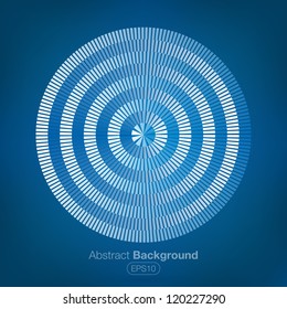 Target Plate Blue Background Stock Vector (Royalty Free) 120227290 ...