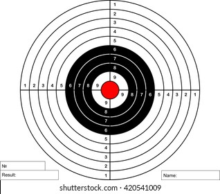 Shooting Range Target Design Vector Stock Vector (Royalty Free) 1592299438