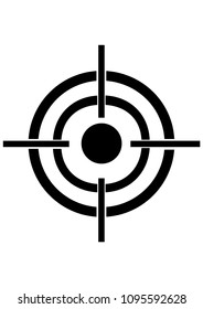 Target Shooting Icon Vector Stock Vector (Royalty Free) 1095592628 ...
